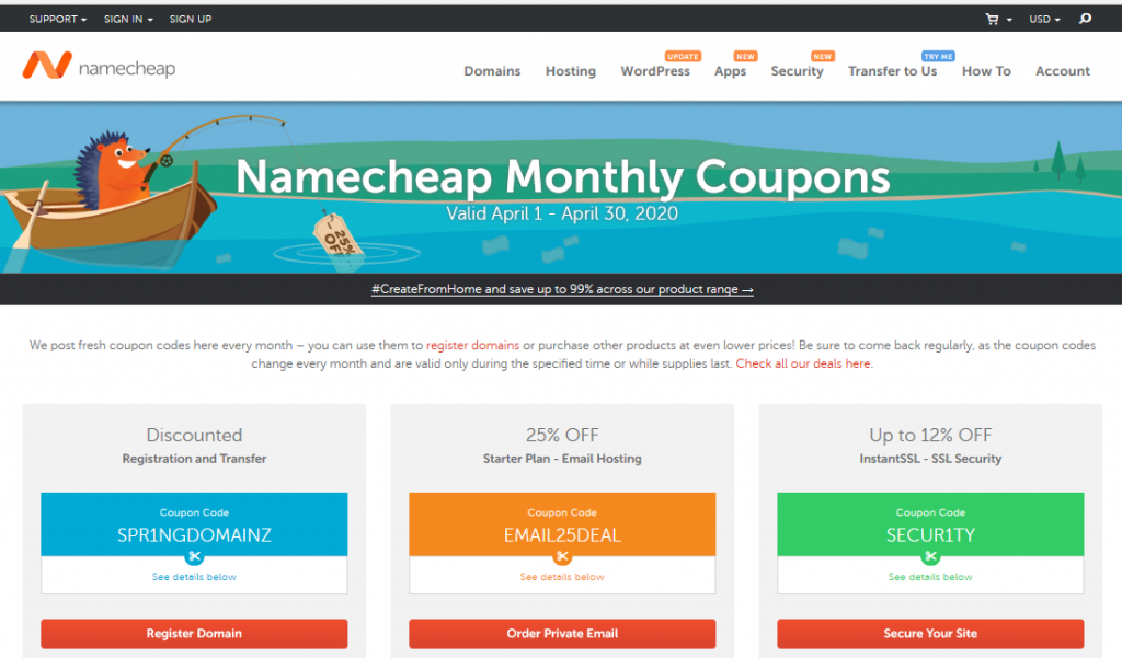 Namecheap Coupon Code | Up to 80% Discount + FREE Domain Name September ...